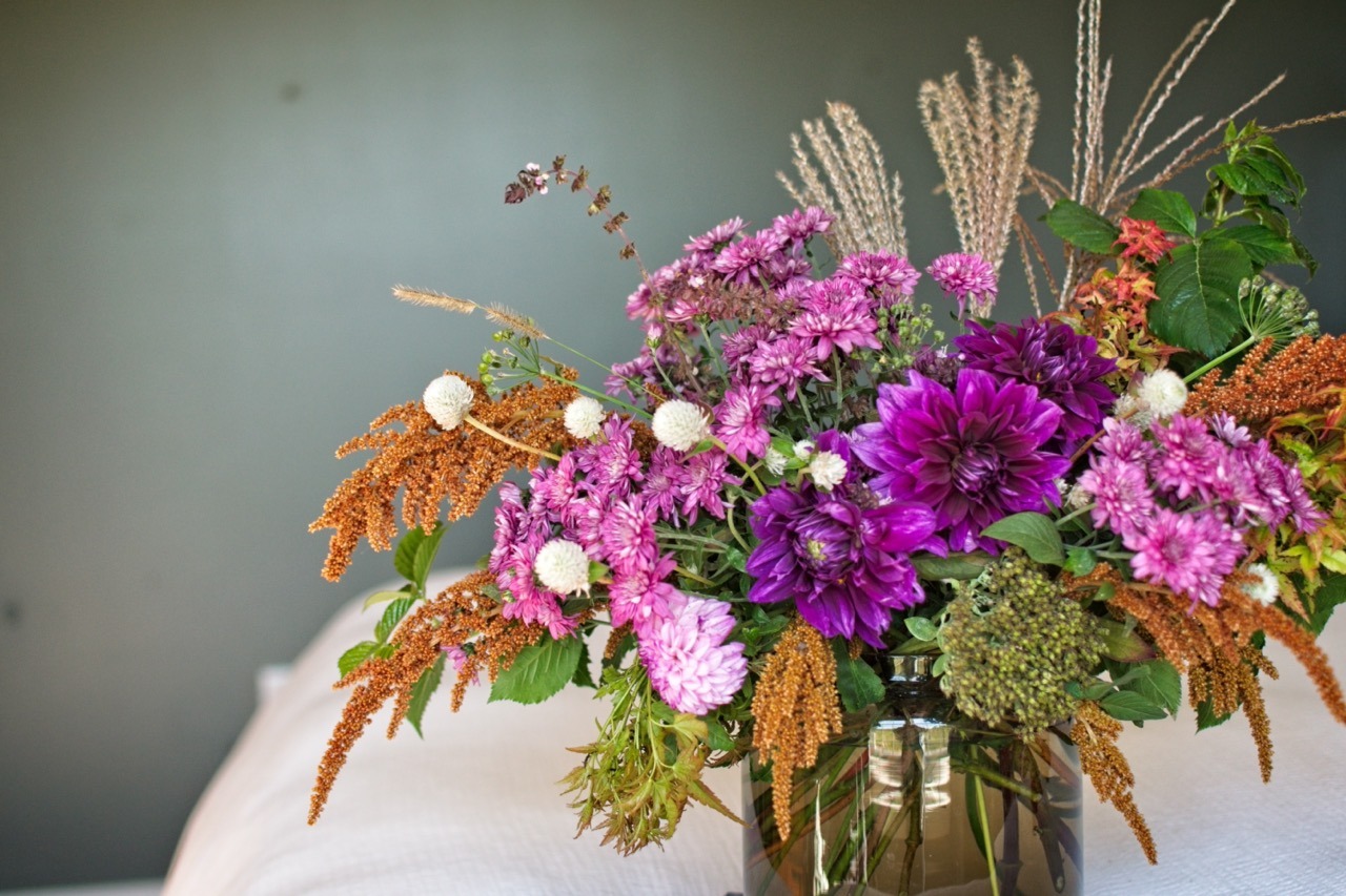 Tips and Tricks for DIY Fall Flower Arrangements - Not Quite a Homestead
